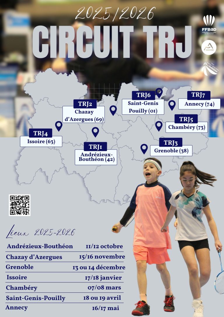 Réforme des TRJ 2025/2026 : tout savoir ! – Ligue AURA Badminton